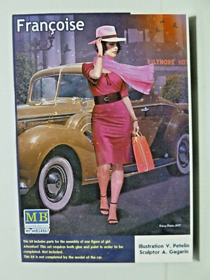 Master Box 1/24 Francoise Stylishly Dressed w/ Hat & Scarf 24067(E) | eBay