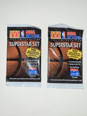 1992 McDonald’s NBA Hoops Limited Edition Superstar Set - unopened 4 ...