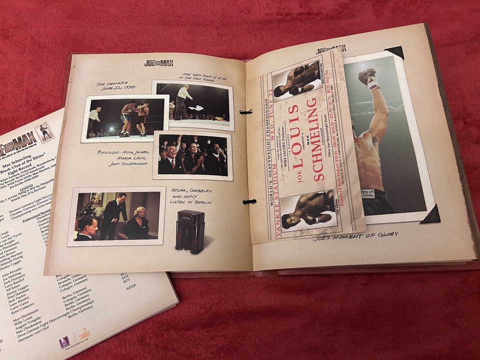 JOE AND MAX press kit Starz! movie boxing champions Joe Lewis and Max ...