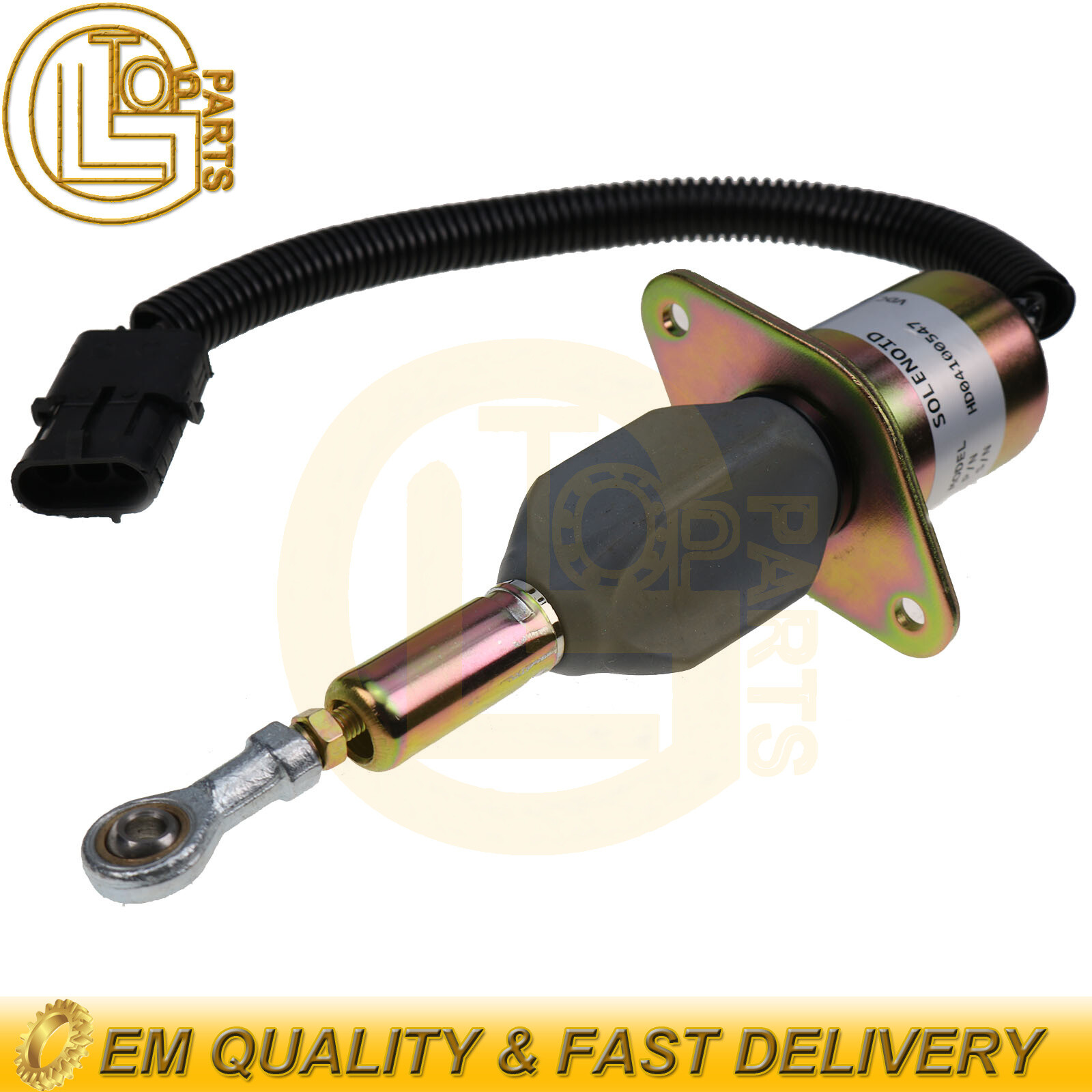 3930234 Fuel Shutoff Solenoid SA-4335-24 for Cummins 6CT 8.3L Hyundai ...