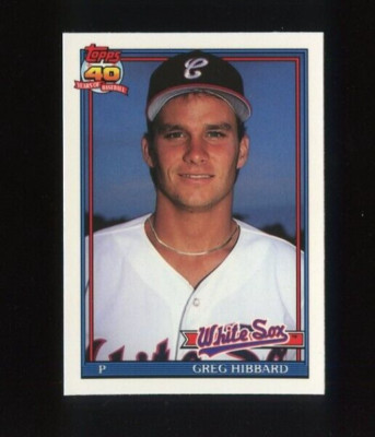 1991 TOPPS TIFFANY #256 GREG HIBBARD ROOKIE RC CHICAGO WHITE SOX | eBay