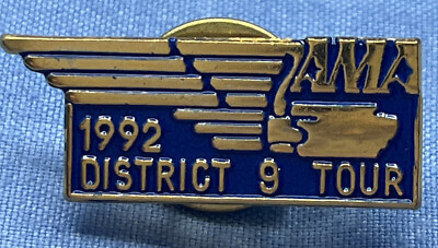 1992 AMA DISTRICT 8 TOUR PIN | eBay