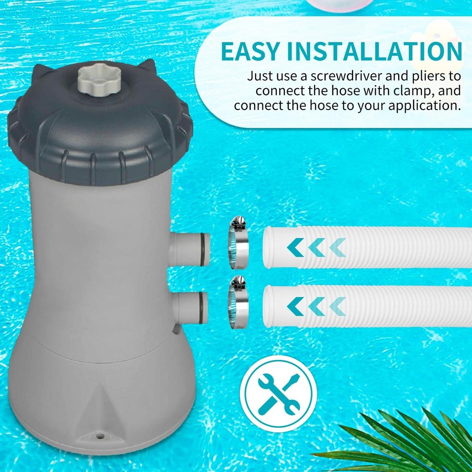 1.25" x 59" Pool Hoses for Intex Pool Skimmer Surface Pump Filter | eBay