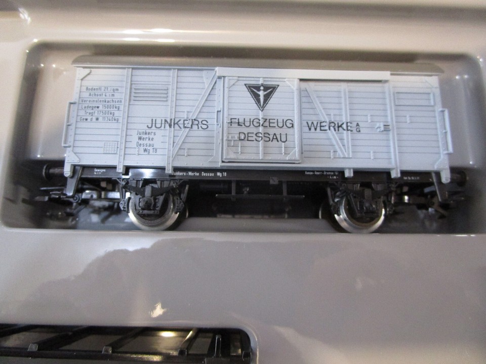HO Scale Junkers Train Set (Loco, 5 cars, Junker Airplane, & More) by ...