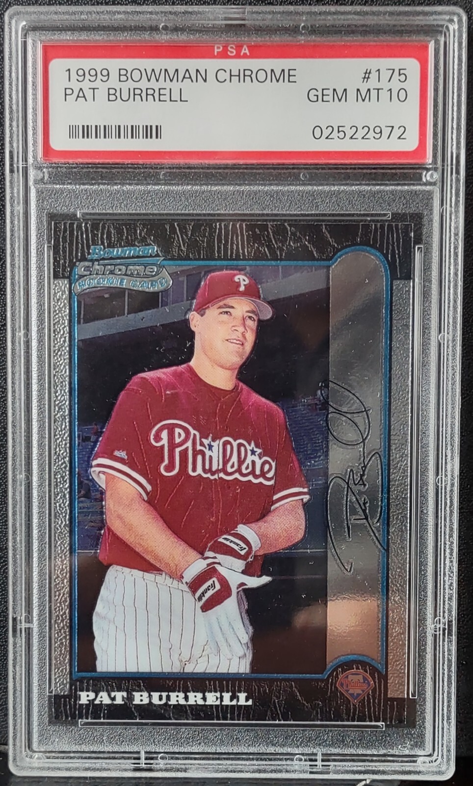 1999 Bowman Chrome Pat Burrell RC #175 PSA 10 Philadelphia Phillies | eBay