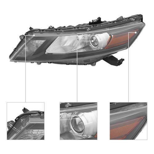 Left Driver Side Halogen Headlight Assembly for 2010-2012 Honda ...