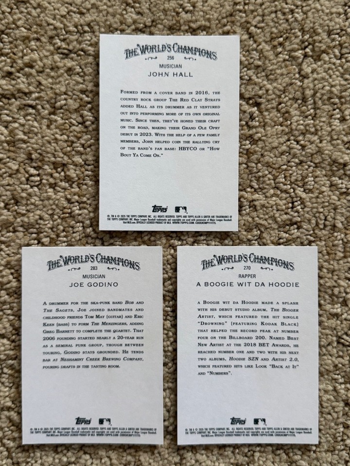 2025 Topps Allen & Ginter Non-Baseball Foil Filagree Lot (3) Boogie ...