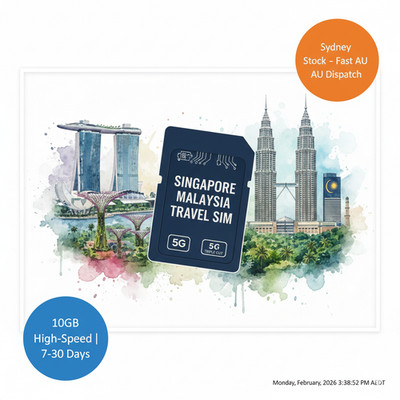 Singapore Malaysia Travel SIM | 5G SIMBA/DiGi | 10GB 7-30 Days | Sydney ...