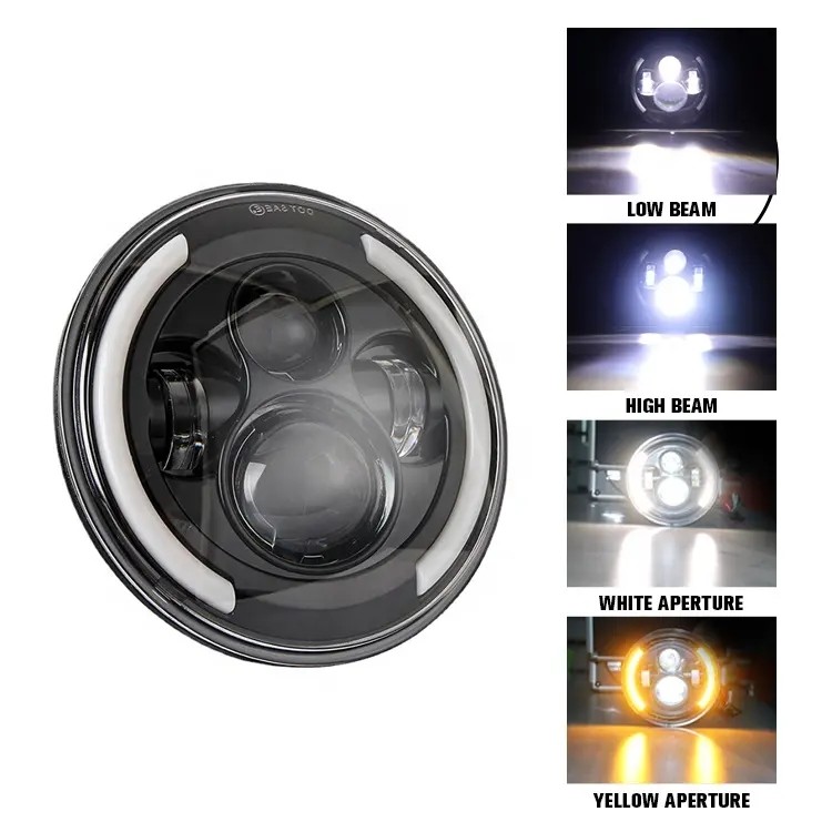 7inch LED headlights DRL LAMP Fit Land Rover Series I, II, III H6024 ...