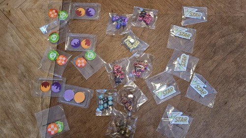 Pokemon TCG VSTAR Token, Status Effect Tokens, and Damage Counter Dice ...