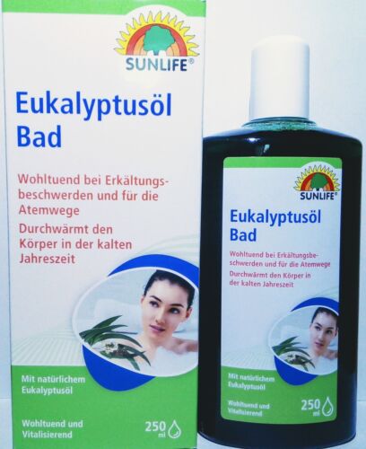 Sunlife Eukalyptusöl Bad Arzneibad Badezusatz Erkältung Eucalyptus Öl