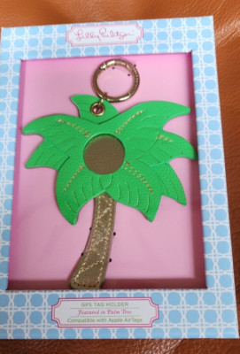 Lilly Pulitzer Palm tree GPS tag holder NWT - compatible with Apple ...