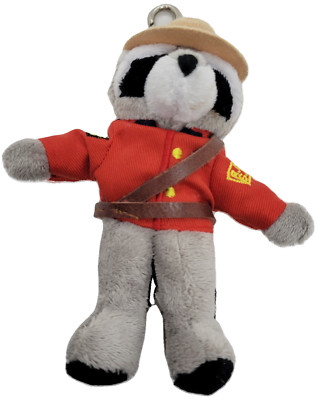 Stuffed Animal House RCMP-GRC Raccoon Plush Keychain Clip-on | eBay