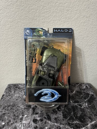 2004 Halo 2 GAUSS WARTHOG w/ Chief & UNSC Marine Figures Series 1 ...