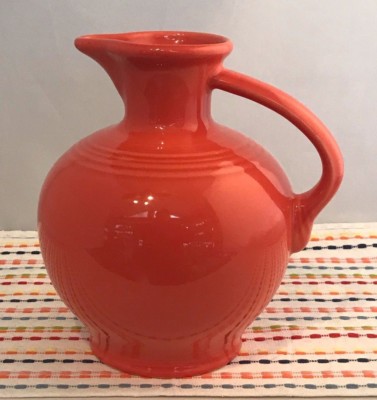 Fiestaware Persimmon Carafe Fiesta Retired Orange 60 oz Water Pitcher ...