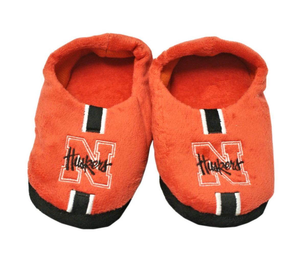 Nebraska Cornhuskers Size Small Youth Stripe Slippers [NEW] Slide Shoes ...