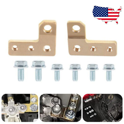 Solid Brass Extreme Duty Battery Terminals for Jeep Wrangler JL JLU JT ...