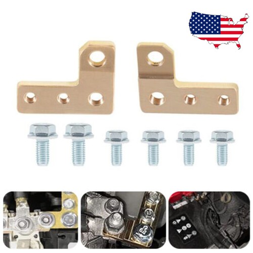 Solid Brass Extreme Duty Battery Terminals for Jeep Wrangler JL JLU JT ...