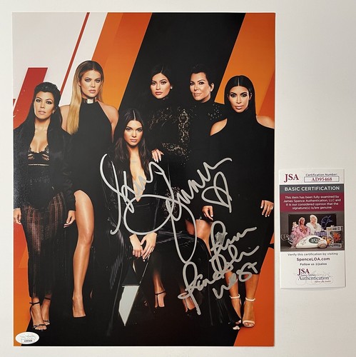 KIM KARDASHIAN WEST KRIS JENNER SIGNED 11x14 PHOTO VERY RARE JSA COA | eBay