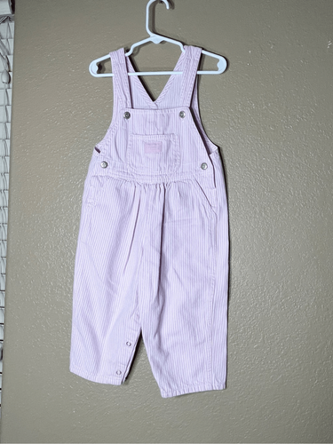 Vintage Oshkosh B’Gosh Pink and White Overalls Size 24 months | eBay