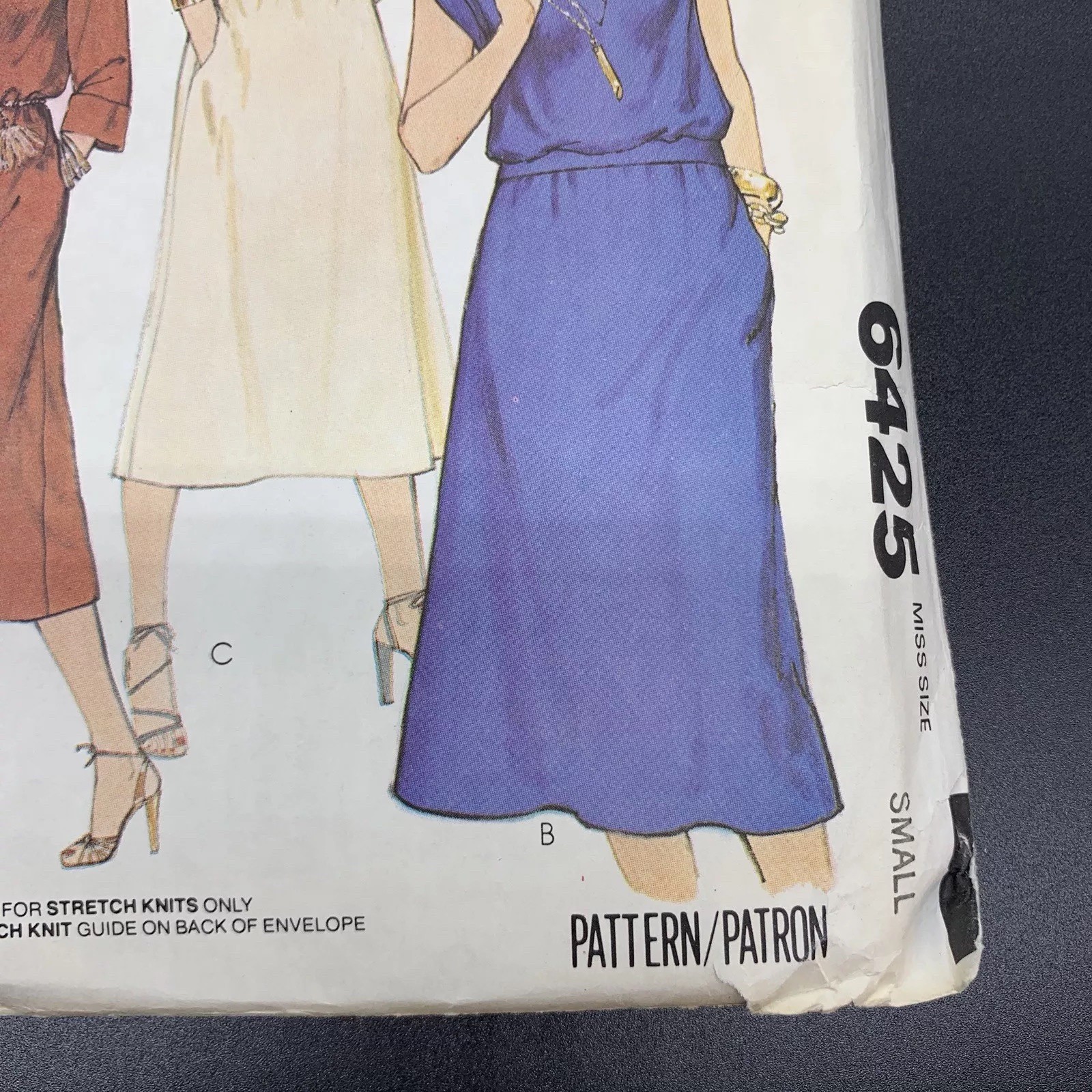 McCalls Vintage Sewing Pattern #6425 Misses Dress or Top and Skirt ...