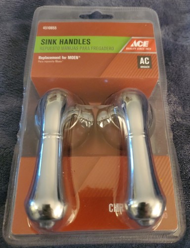 Ace Lever Chrome Sink Handles 4510855 Replacement for Moen Factory ...