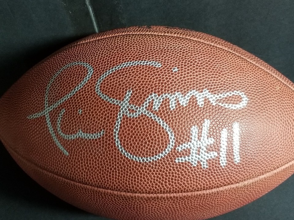 Phil Simms Autographed Full Size Wilson Football Silver Ink PSA ...