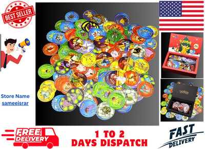 Pokemon Tazos Collection Pack 1st, 2nd and 3rd Generation Round ...
