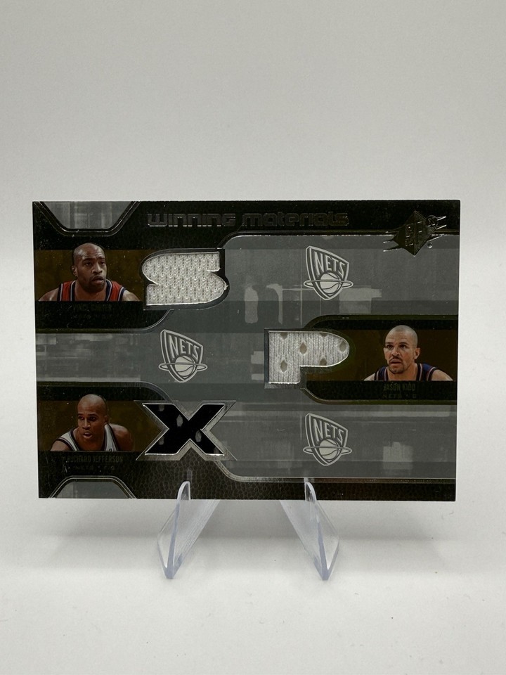 Vince Carter Jason Kidd Richard Jefferson Triple Relic Nets SPx Winning ...