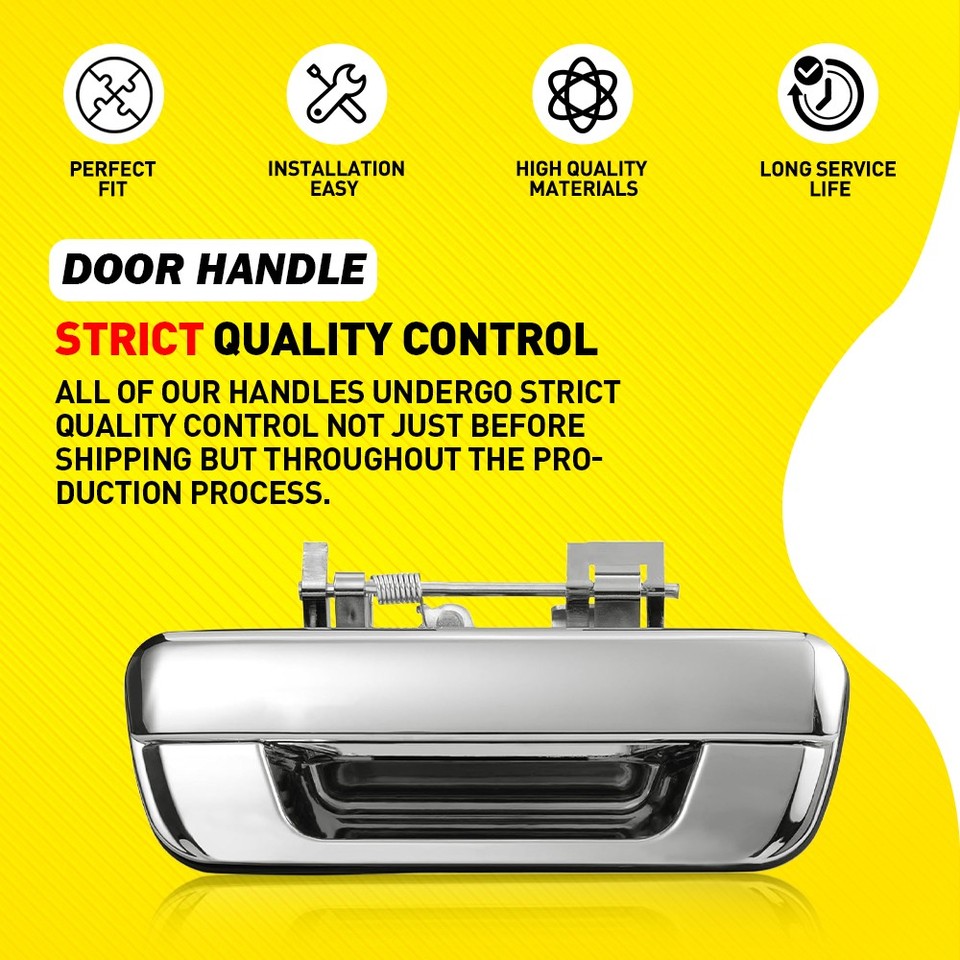 Tailgate Handle Smooth Chrome for 04-14 Chevrolet Colorado GMC Canyon ...