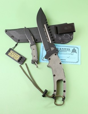 TOPS Knives Steel Eagle 107C XX & Baby Eagle Set w/ whistle and COA | eBay