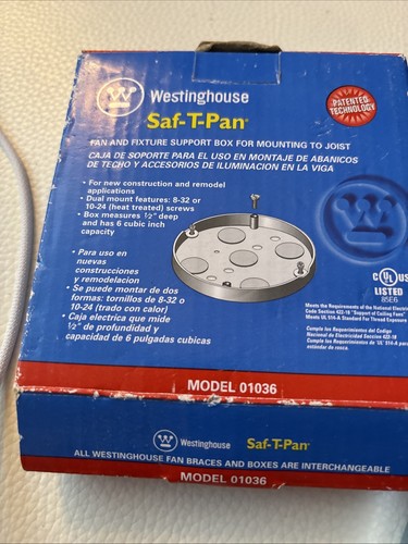 Westinghouse Saf-T-Pan Ceiling Fixture Kit Silver 1/2" Deep 4parts ...
