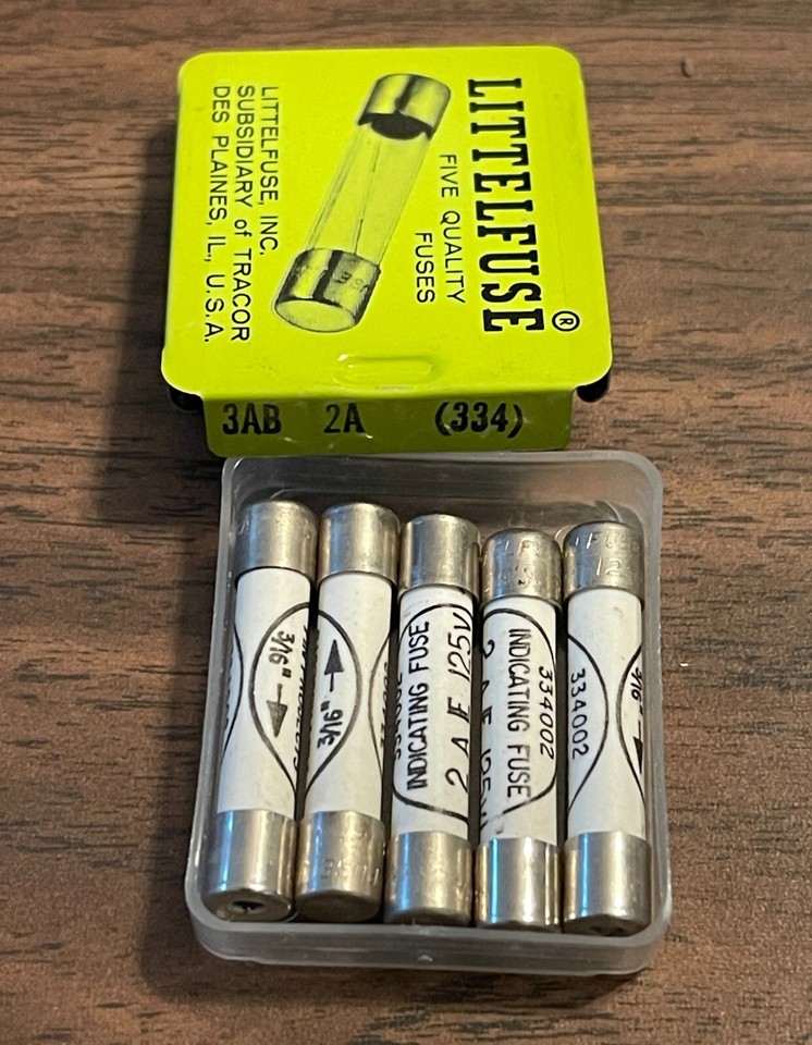 Littelfuse 3AB 2A (314) Fuses - Pack of Five Fuses NOS | eBay