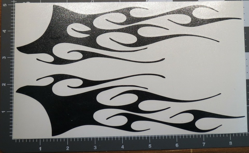 Vinyl paint masking, stencil, decal for RC bodies (Flames #7) | eBay