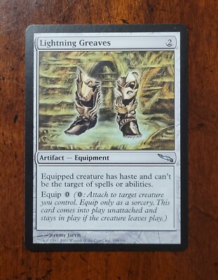 Lightning Greaves x1 MTG Mirrodin Magic Near Mint NM Gathering English ...