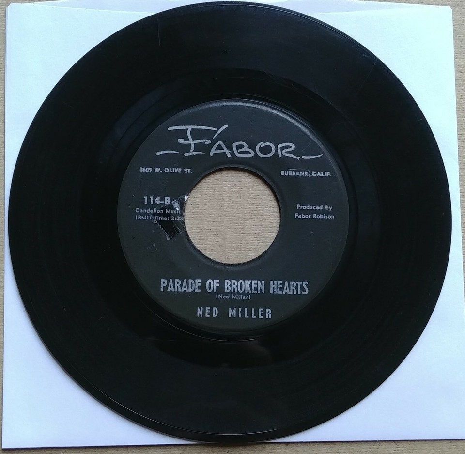 NED MILLER From A Jack To A Queen COUNTRY POP 45 7" Fabor Records Vinyl ...