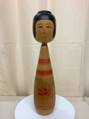 japanese kokeshi old doll vintage traditional wooden 12.2inch Onyu Sato ...