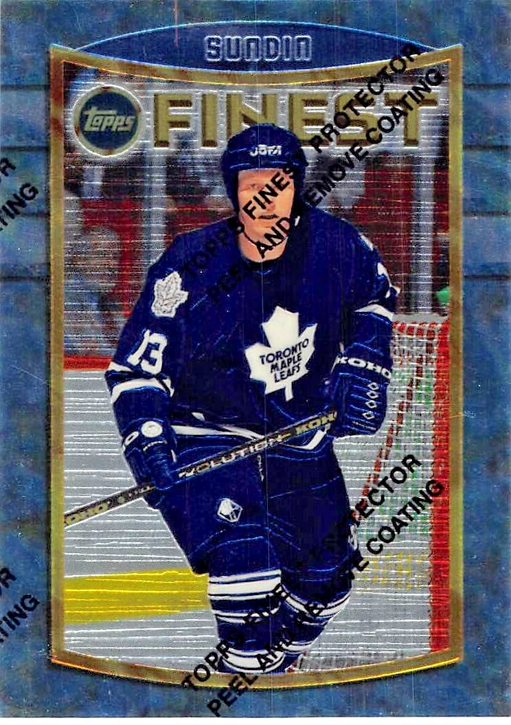 1994-95 Topps Finest Hockey Mats Sundin #1100 NM/MT TORONTO MAPLE LEAFS ...