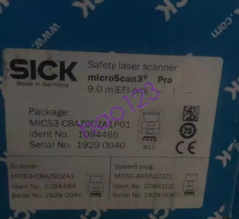 MTCS3-CBAZ90ZA1P01 SICK Security Laser Scanner Brand New DHL/FedEx Fast ...