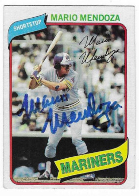 MARIO MENDOZA 1980 TOPPS AUTOGRAPHED SIGNED # 652 SEATTLE MARINERS | eBay