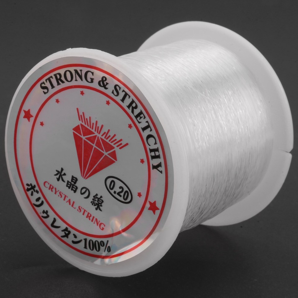 0.2mm Diameter Clear Nylon Fish Fishing Line Spool Beading String ...