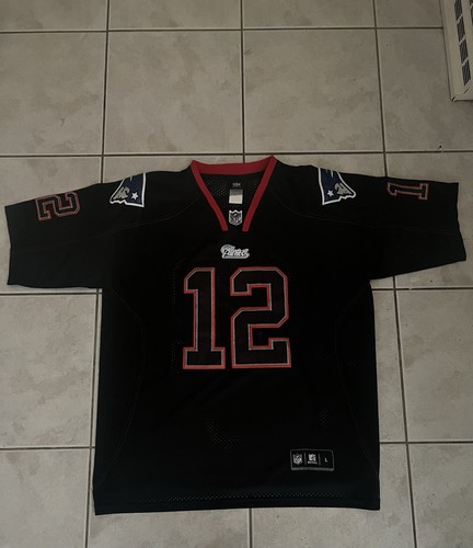 Authentic Nike Black Tom Brady New England Patriots Jersey Stitched ...
