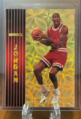 MICHAEL JORDAN PROMO card Big Bang 1993 Basketball Gold Prism LAST ...