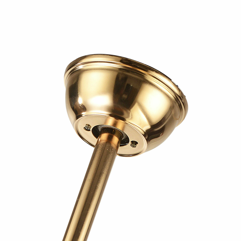 42" Invisible LED Ceiling Fan Light Crystal Retractable Chandelier Lamp ...