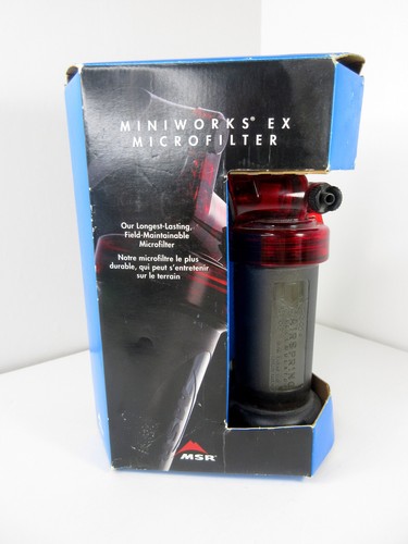 MSR 56425 Miniworks Ex Microfilter Hiking Water Filter Kit w/ Carry Bag ...