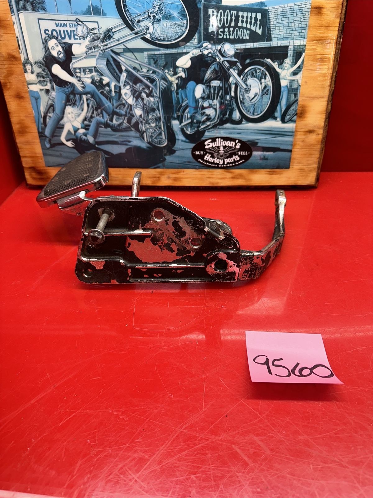 Harley Softail 84-99 Right Brake Pedal Floorboard Mount Bracket ...