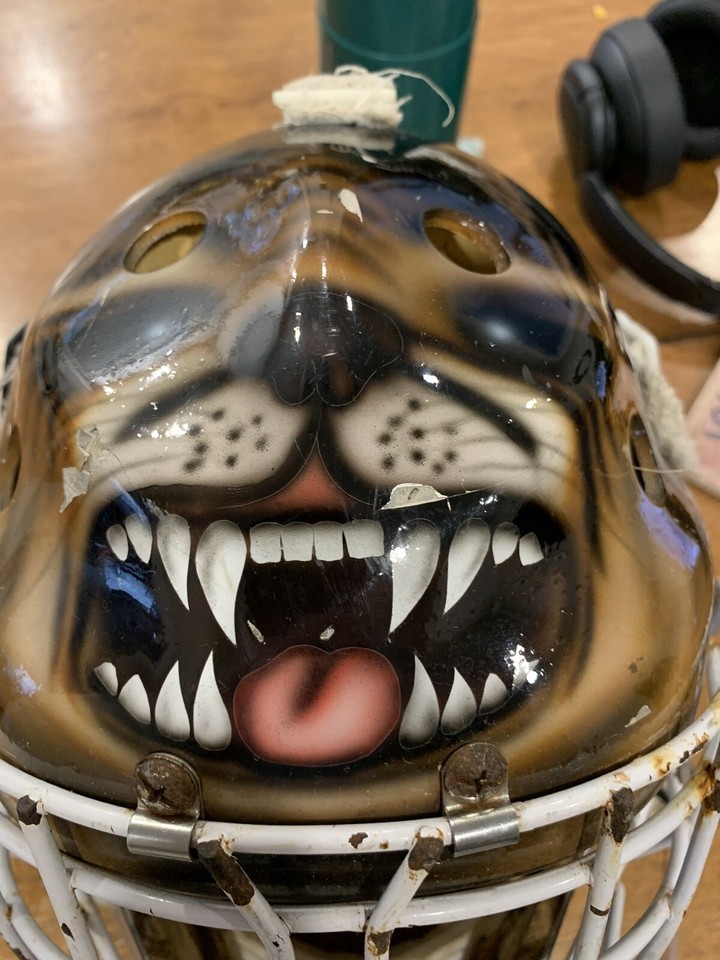Vintage Custom Painted Eddy Masks Hockey Goalie Mask CSA Approved | eBay