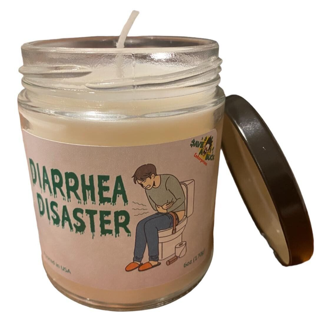DIARRHEA DISASTER Scented Candle - Fart Stink Ass Poop Bomb GaG Prank ...