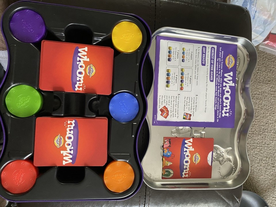 Whoonu Board Game Tin COMPLETE Cranium 2008 Family Game Box | eBay