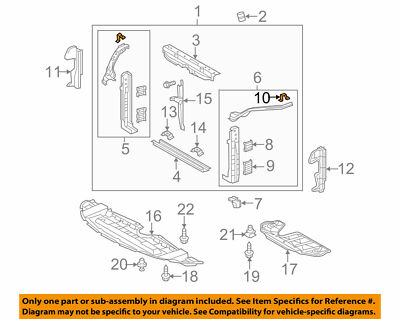 Toyota OEM 2011-2016 Sienna Radiator Core Support Bracket Right ...
